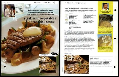 Steak + Veg & Hollandaise Sauce #4 Meat Ready Steady Cook Recipe Page ...