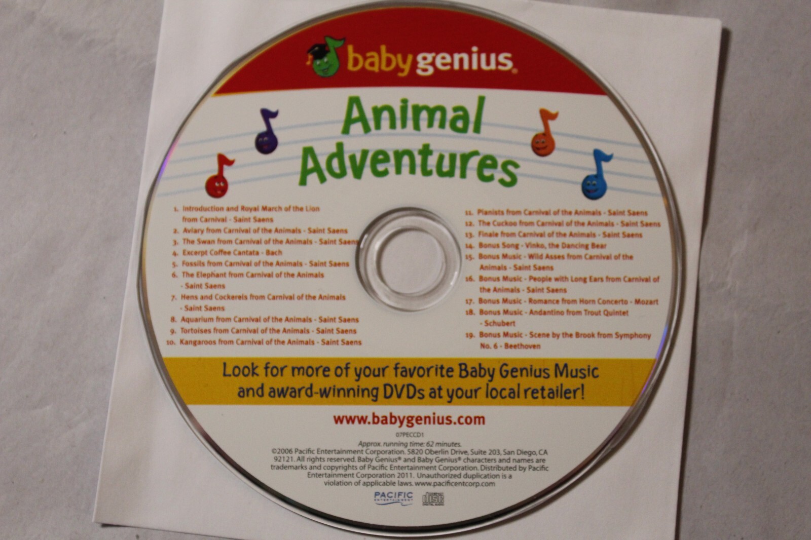 Baby Genius - Animal Adventures (DVD, 2004) 796019644594| eBay