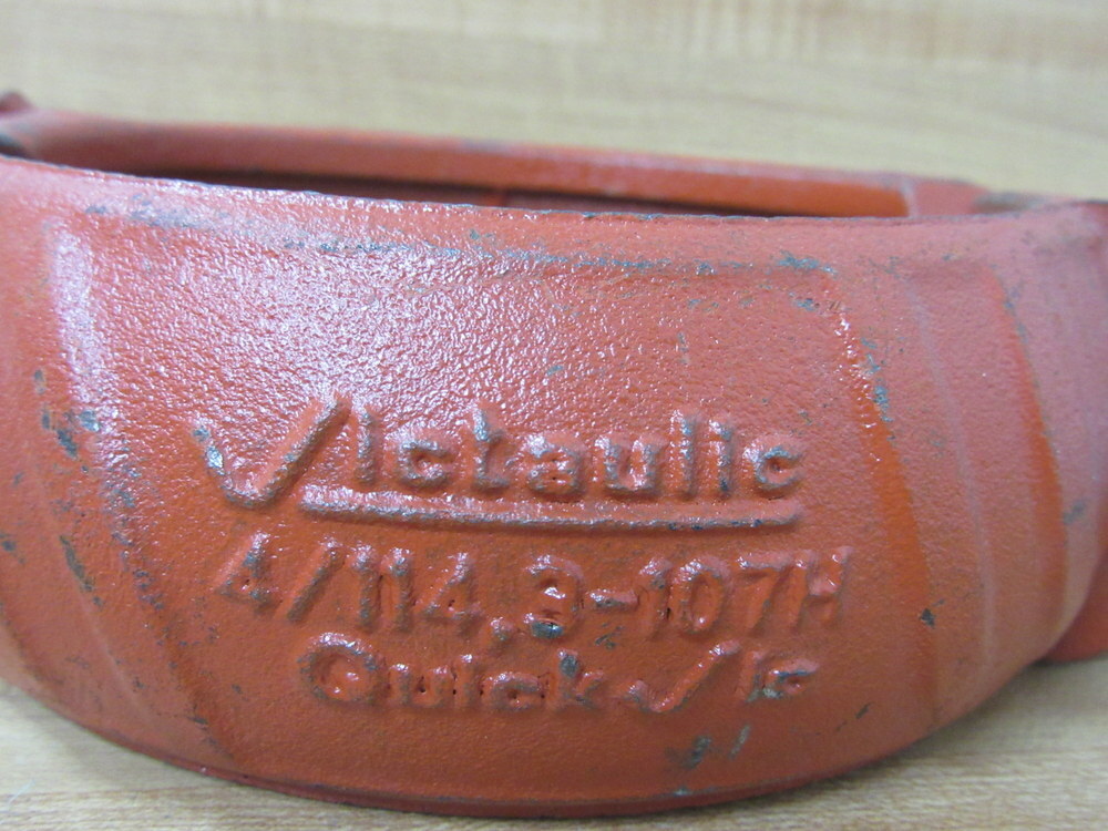 4" Victaulic QuickVic Style 107h Rigid Ductile Iron Grooved Pipe ...