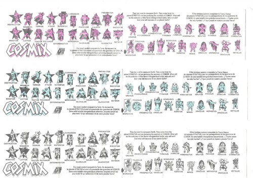 EXOGINI COSMIX EL GRECO ACTION GT AUTHENTIC NEW FIGURES LIST x3 CARTINA ...