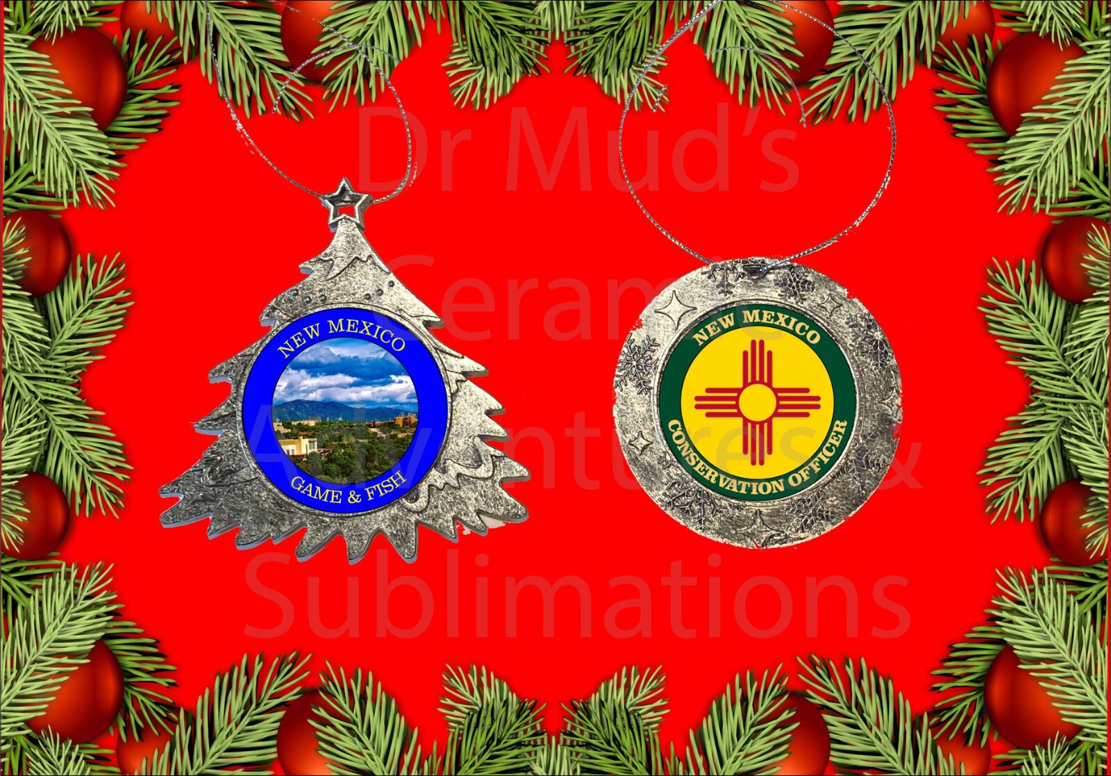 New Mexico Game and Fish Christmas Ornament -Choose your style | eBay
