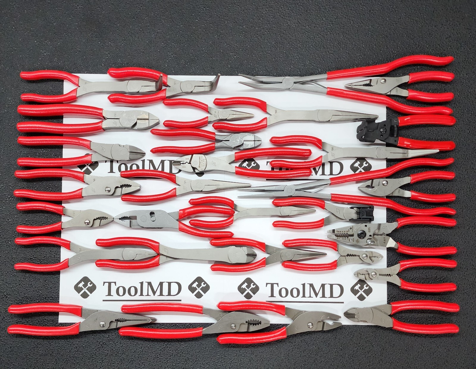 Snap-on Tools USA NEW MASSIVE 30pc RED Plier/Cutter/Stripper Set ...