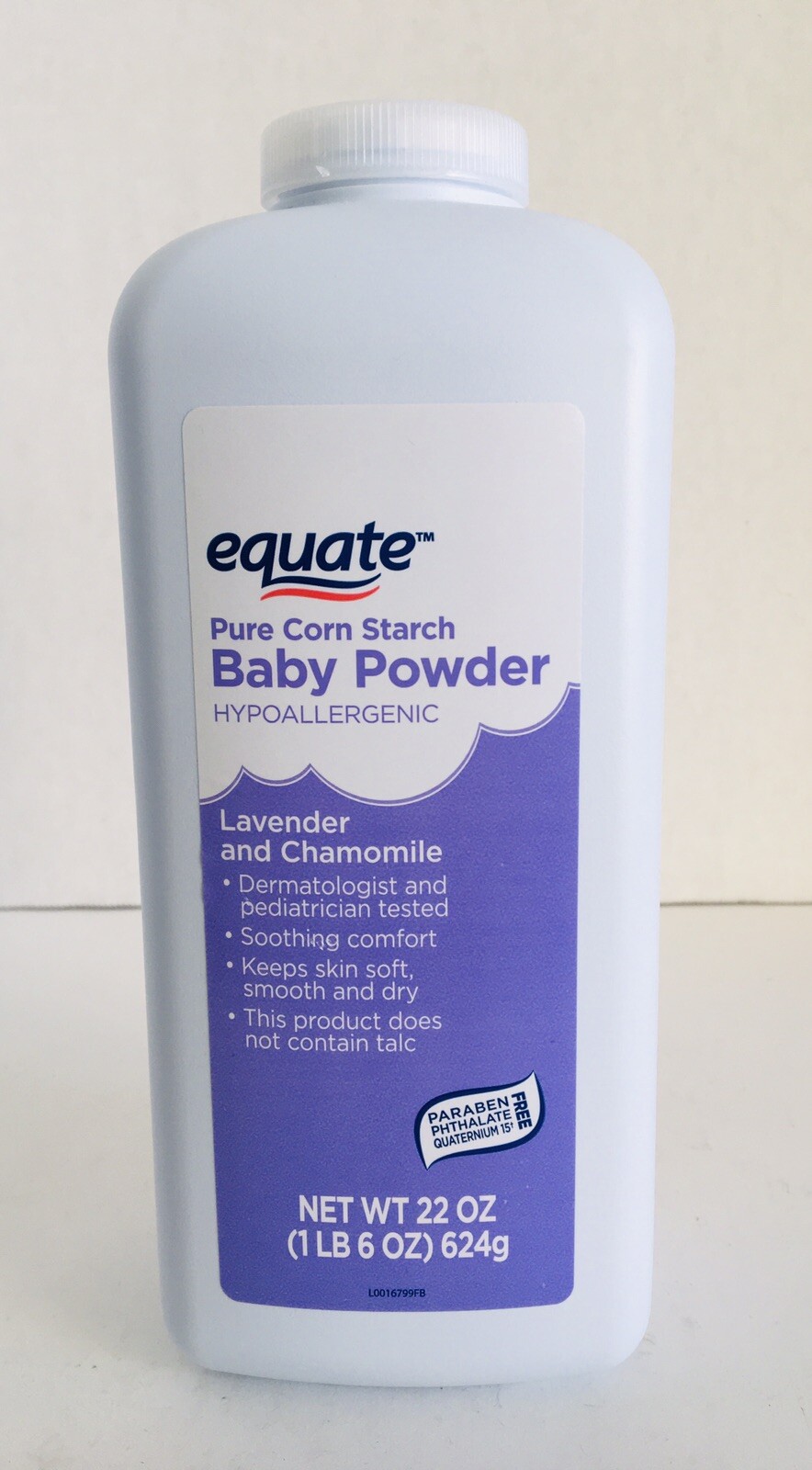 Equate Cornstarch Baby Powder Lavender Chamomile 22 oz No Talc ...