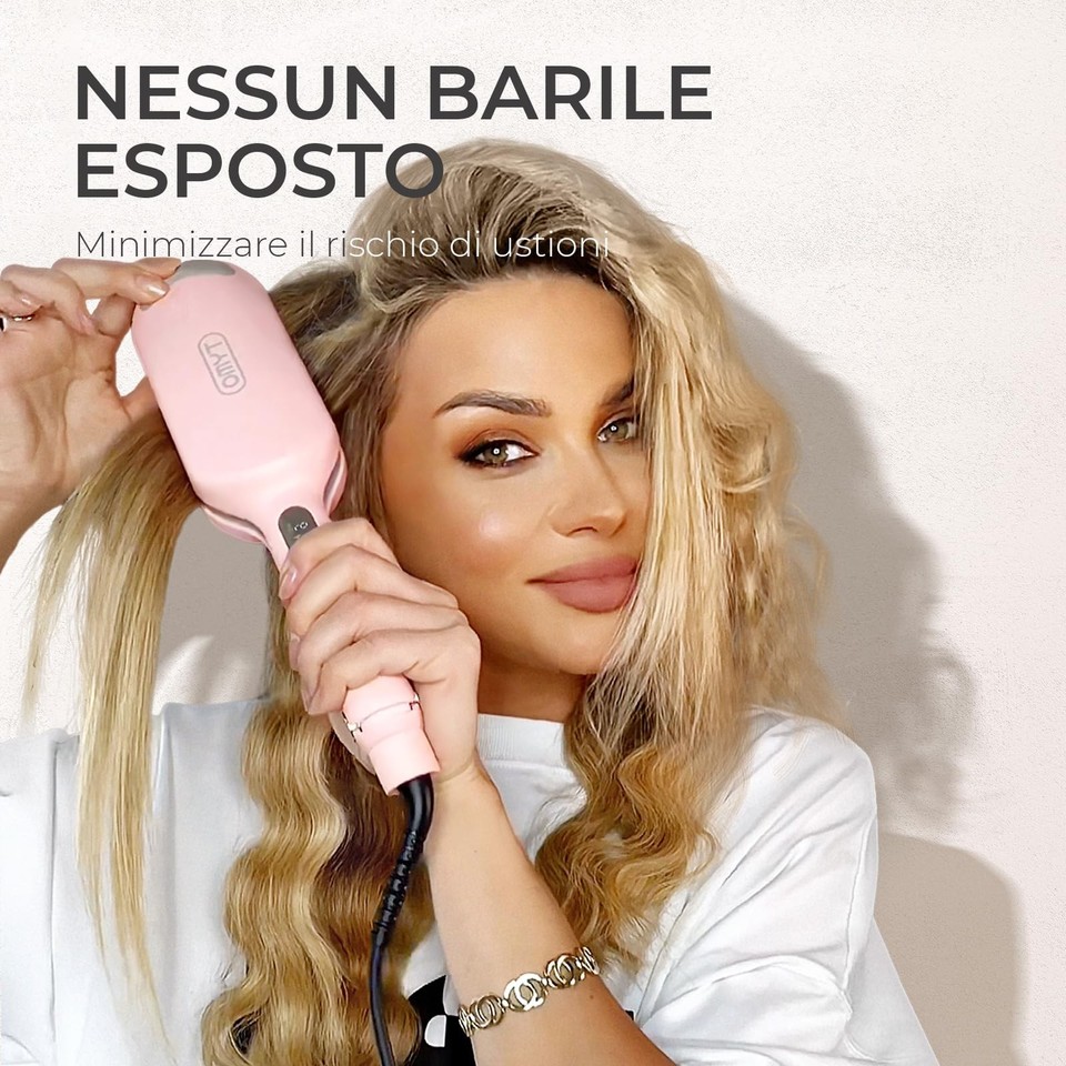 TYMO ROVY Ferro Arricciacapelli per Onde, Piastra Onde per Capelli ...