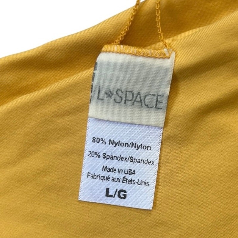 NWOT L*SPACE Golden Yellow Cheeky Bikini Bottoms with Side Straps Size Large | eBay