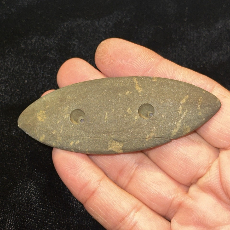Drilled Granite Gorget Arrowhead Native American Artifact 3 1/4” L | eBay