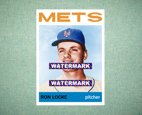 Ron Locke New York Mets 1964 Style Custom Baseball Art Card | eBay