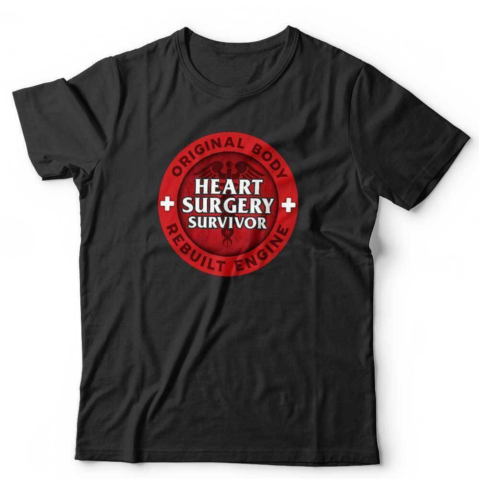 Heart Surgery Survivor TShirt Unisex Bypass Operation Open Heart Attack ...
