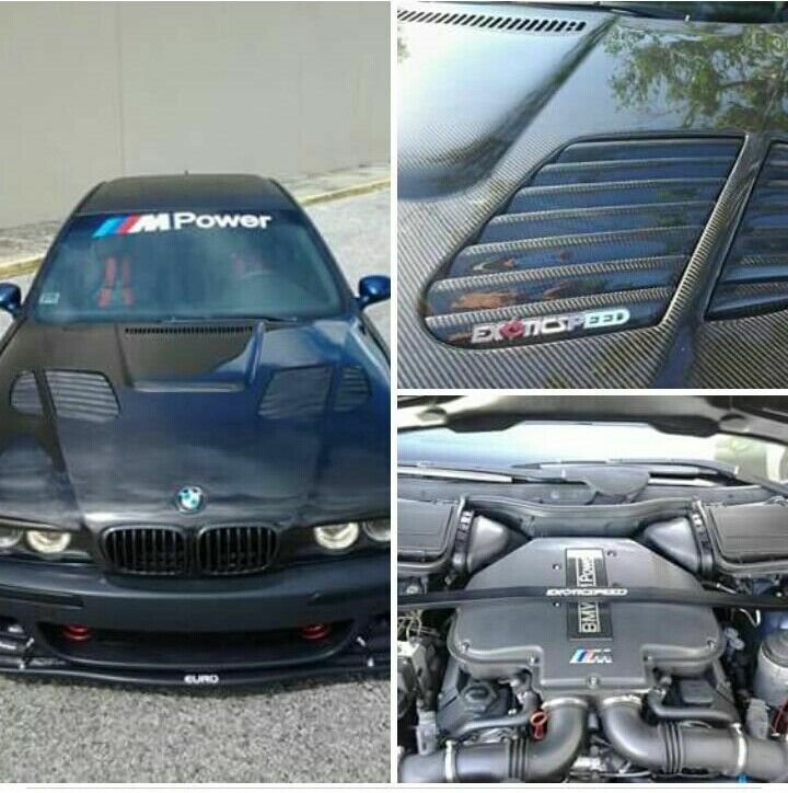 EXOTICSPEED RCF Carbon fiber front strut tower bar BMW E39 525/528/530 ...