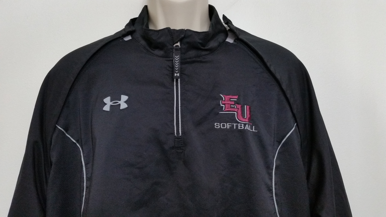 Under Armour Convertible Baseball Jacket Mens XL 1/2 Zip Eastern ...