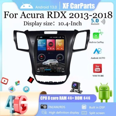 Android 13 Tesla style car radio stereo For Acura RDX 2013-2018 GPS ...