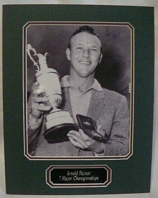 Arnold Palmer 7 Major Championships Matted Photo & Name Plate 11 x 14 ...