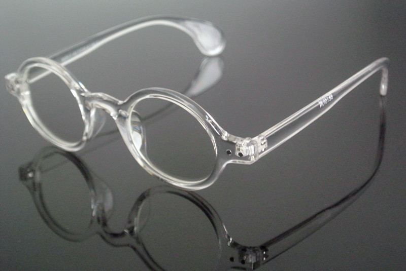 Vintage Oval Round 42.70mm Small Eyeglass Frames Clear Lens Rx able ...