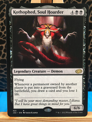 MTG - Kothophed, Soul Hoarder. Jumpstart 2022. Rare Black - Legendary ...