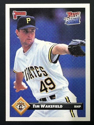 1993 Donruss Baseball Tim Wakefield Pirates Base Card Rated Rookie ...