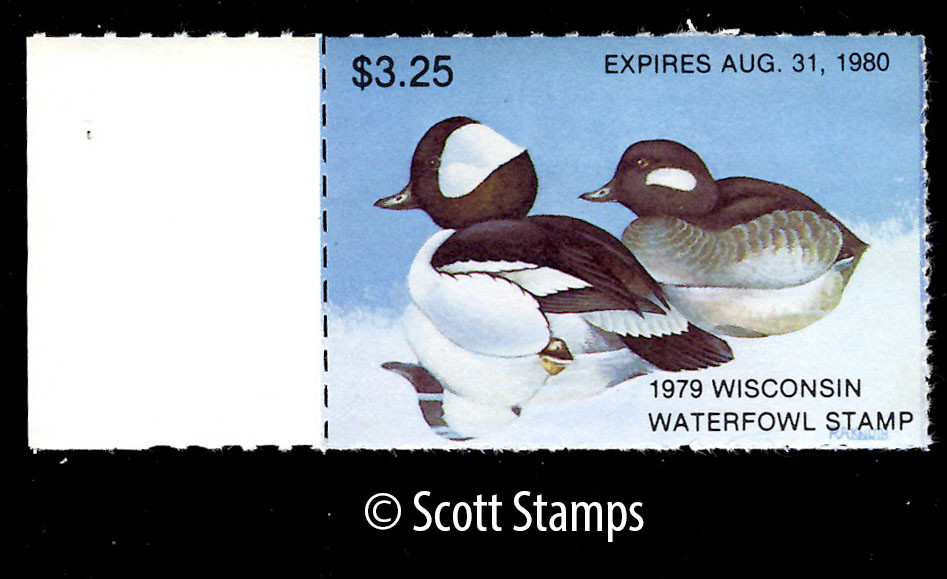 WI2 1979 Wisconsin Duck Stamp - MNH - Buffleheads - Artist: Rockne ...