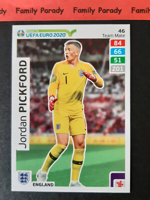 Jordan Pickford 46 England Panini Adrenalyn XL Foot UEFA Euro 2020 Card ...