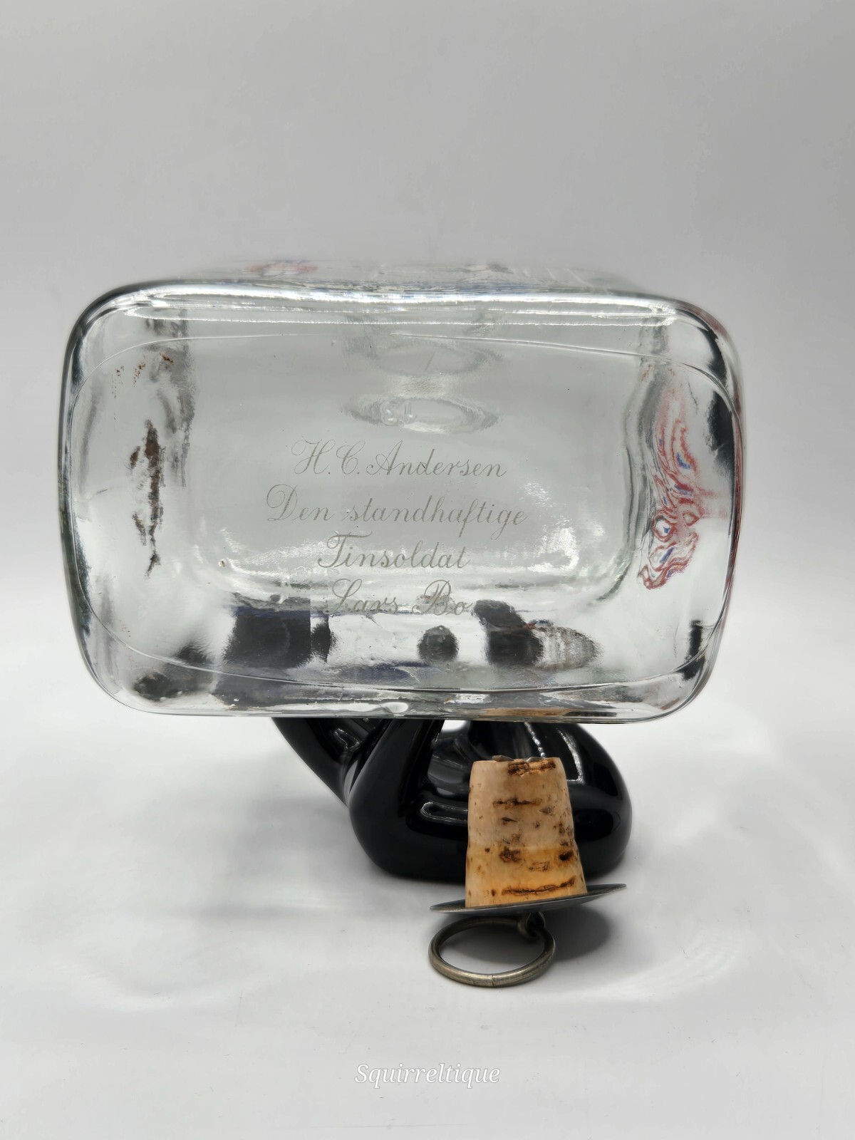 1980s HOLMEGAARD H.C. Andersen The Staunch Tin Soldier Decanter Bottle ...