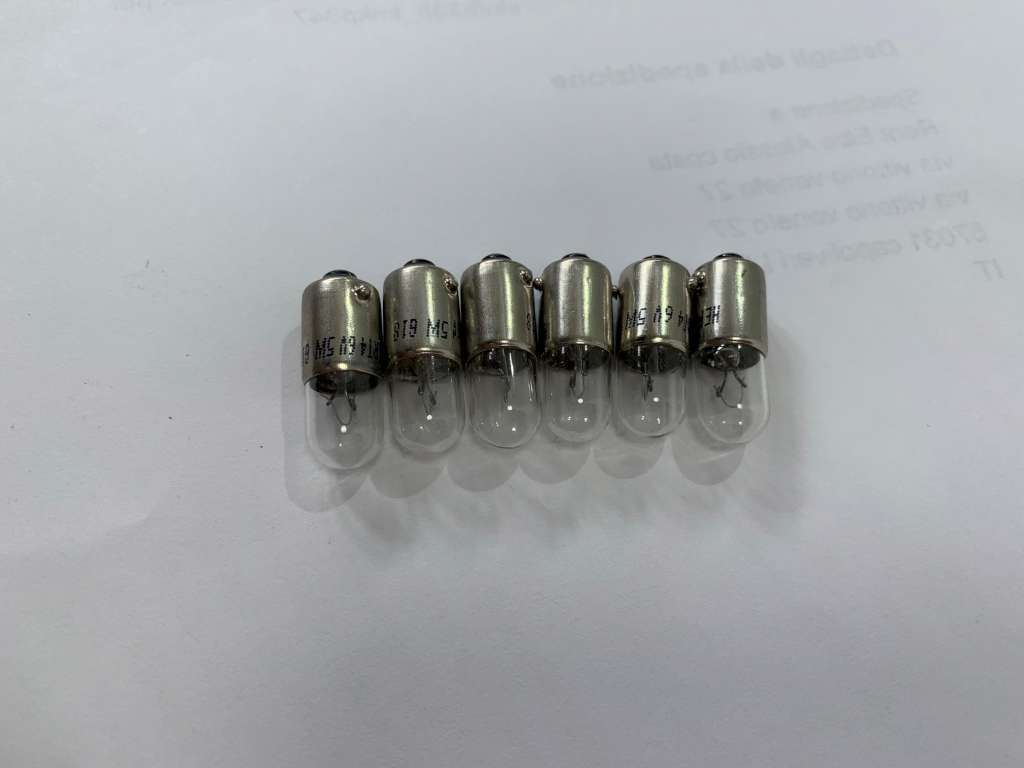 Set 6 Light Bulbs To Bayonet 6V 5W 9 MM X 25 MM Horex BMW Ural DKW ...