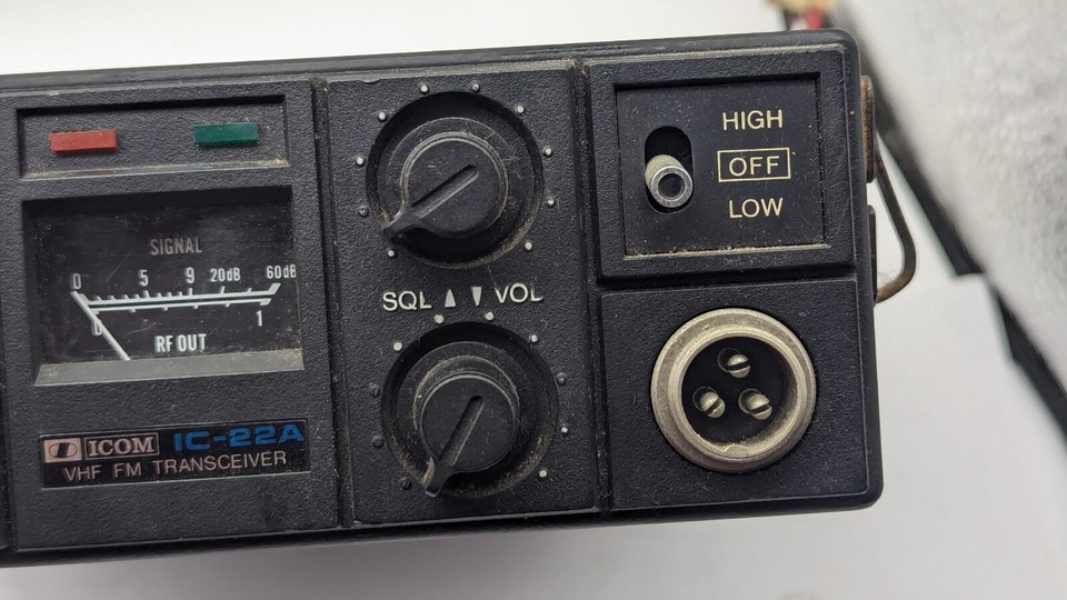Icom IC-22A VHF FM Radio Transceiver Ham Radio VINTAGE UNTESTED | eBay