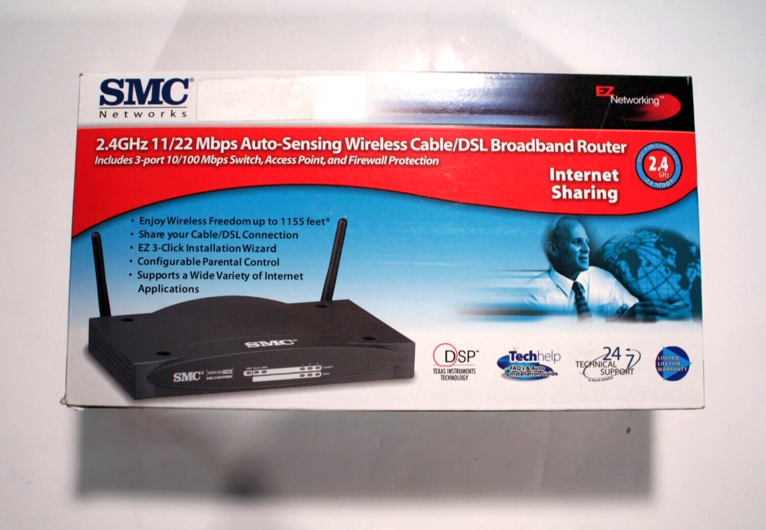 SMC Networks 2.4GHz Wireless Cable/DSL Broadband Router (Model ...