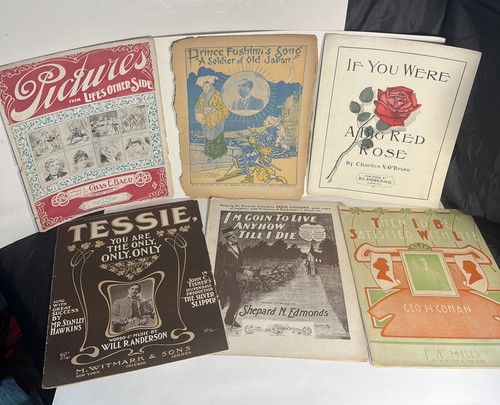 Antique 1896-1909 Sheet Music Books Lot Of 6-Fushimis-Pics From Life | eBay