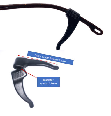 Glasses Anti-Slip Tip Ear Grip Silicone Hook Spectacle Holder Sports ...