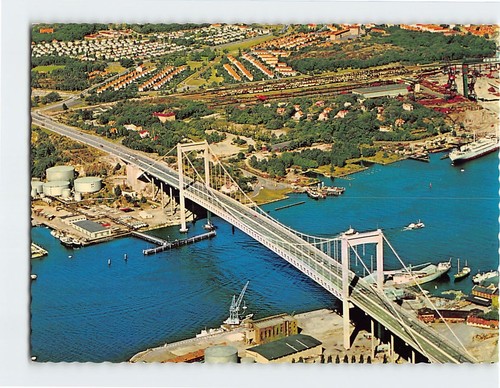 Postcard Alvsborg Bridge Gothenburg Sweden | eBay