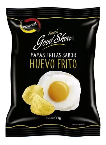 Good Show - Papas Fritas Sabor Huevo Frito 63 Gr (x 4 Unidades) | eBay
