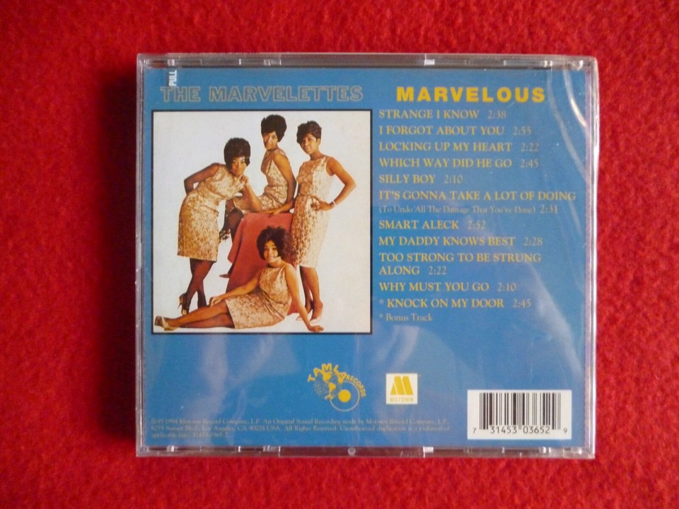 THE MARVELOUS MARVELETTES CD 1994 MOTOWN OOP RARE SEALED BRAND NEW. | eBay