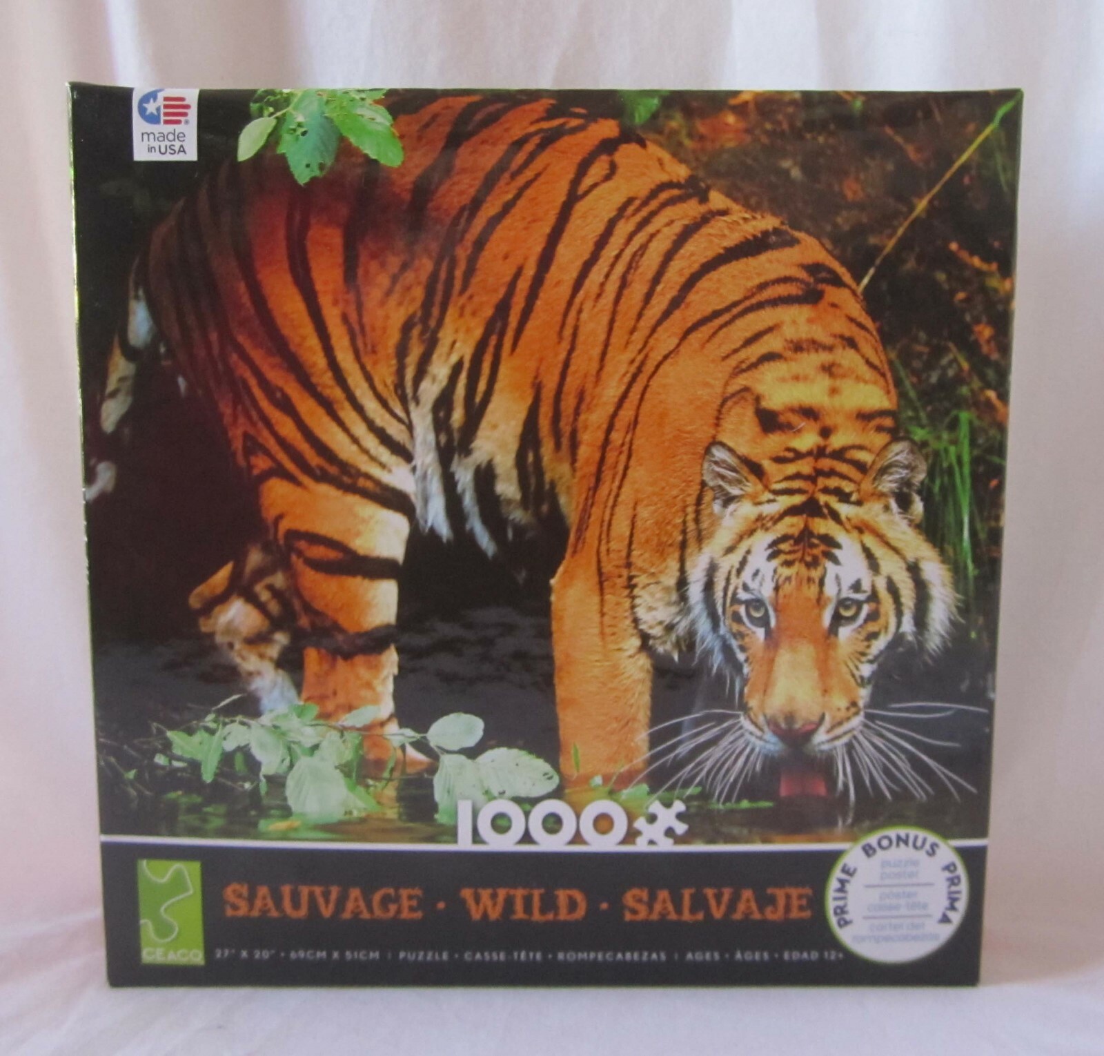 Ceaco 1000 Pc Jigsaw Puzzle Wild Sauvage-Salvaje TIGER NEW Poster | eBay