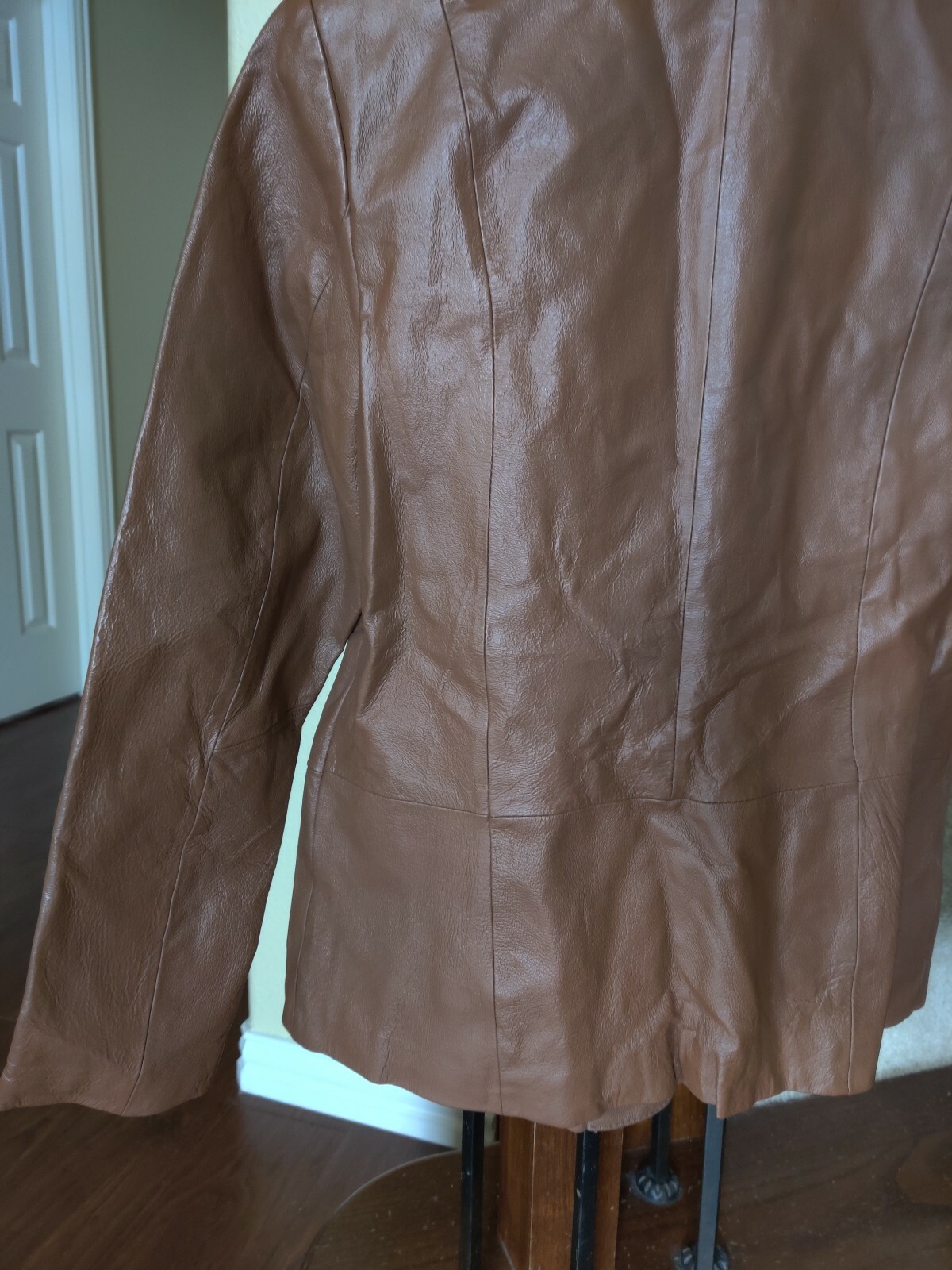 Chadwick's Women Genuine 100% Leather Jacket In Chestnut Color Size 14 ...