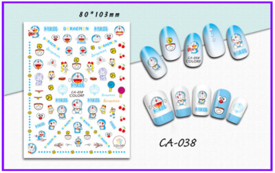 Nail Art 3D Decal Stickers Doraemon CA038 | eBay