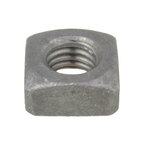 Qty 50 Square Chamfered Nut M16 (16mm) Metric Coarse Galvanised Class 5 ...