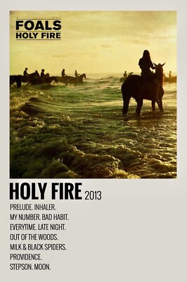 FOALS. HOLY FIRE. A4 ALBUM SONGLIST PRINT. | eBay