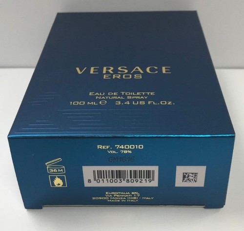 Versace Eros by Gianni Versace 3.4 Oz EDT Cologne for Men New In Box | eBay