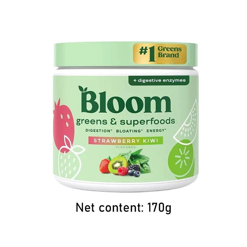 Bloom Nutrition Super Greens Powder Smoothie &Juice Mix Probiotics for ...