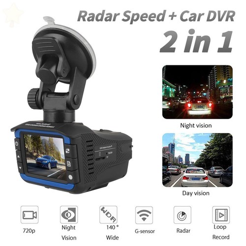 Anti Radar Laser Speed Detector 1080P 140° Car DVR Recorder Video Dash ...