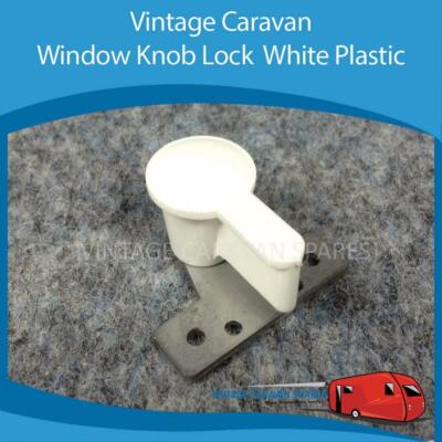 Caravan PUSH WINDOW KNOB LOCK Vintage Viscount Franklin ( WHITE ) W0112 ...