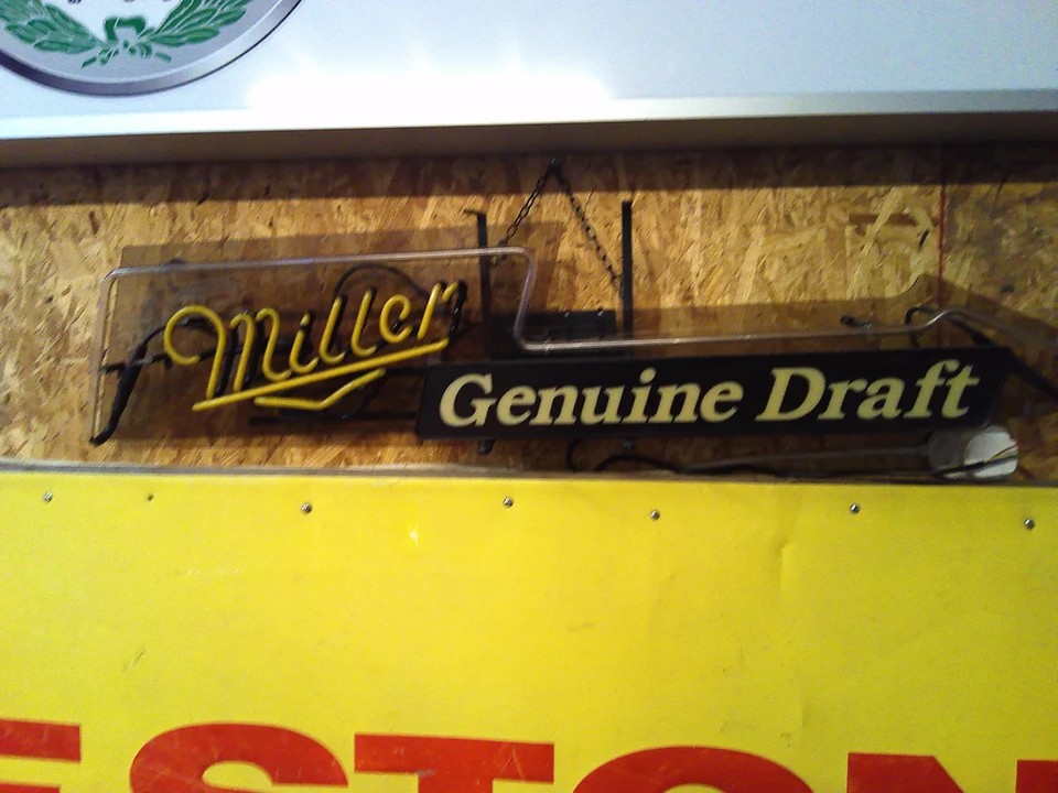 MILLER GENUINE DRAFT NEON SIGN | eBay UK
