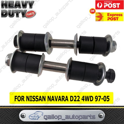 LH + RH Front Sway Bar links Stabiliser Kit for Nissan Navara D22 4WD ...