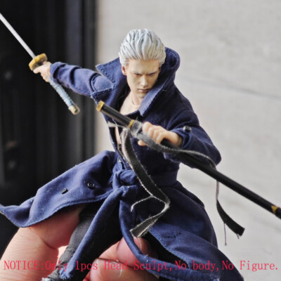 Delicate Painted 1/12 Scale The Cry Devil Vergil Man Head Sculpt Fit 6 ...