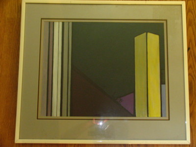 MODERNIST PAINTING ABSTRACT EXPRESSIONISM AMERICAN DAVID SELVIN oil ...