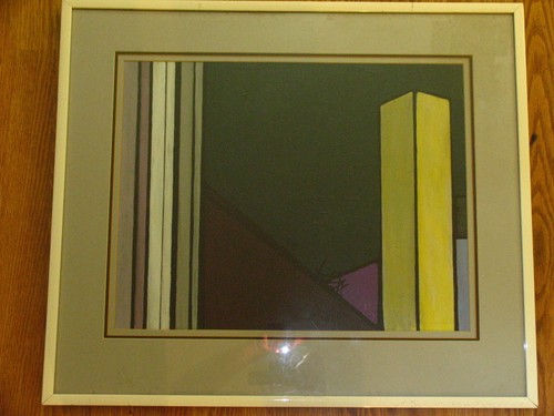 MODERNIST PAINTING ABSTRACT EXPRESSIONISM AMERICAN DAVID SELVIN oil ...