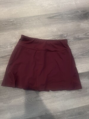 Shein Maroon Skorts Woman's Size Medium /6 | eBay