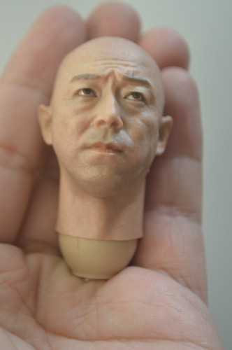 Custom 1/6 Asian Bo Huang Head Sculpt for 12" Hot Toys Coo Male Figure ...