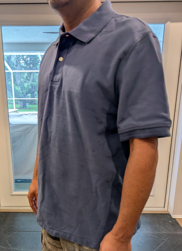 2 LL Bean Double L Polo Shirt Mens Large Blue black Cotton | eBay