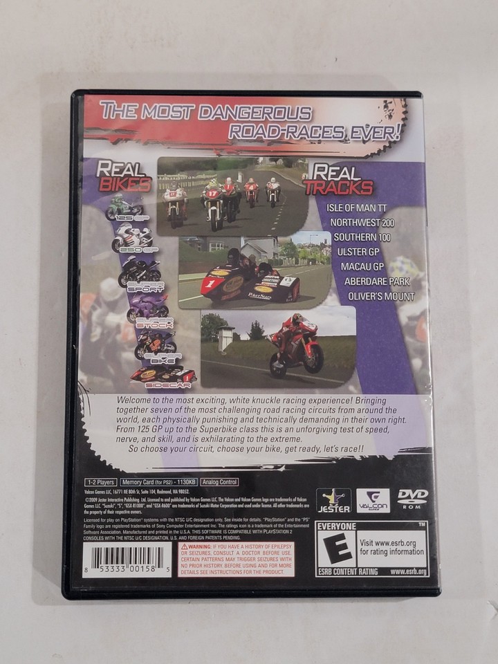 Suzuki TT Superbikes: Real Road Racing Championship (PS2, 2009) Complete CIB 853333001585| eBay