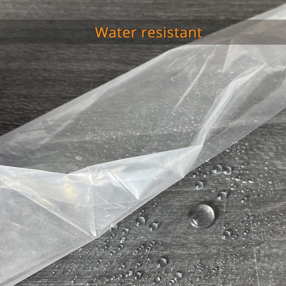 3-Pack Plastic Drop Cloth, 9x12 Feet Clear Plastic Painting Tarps ...