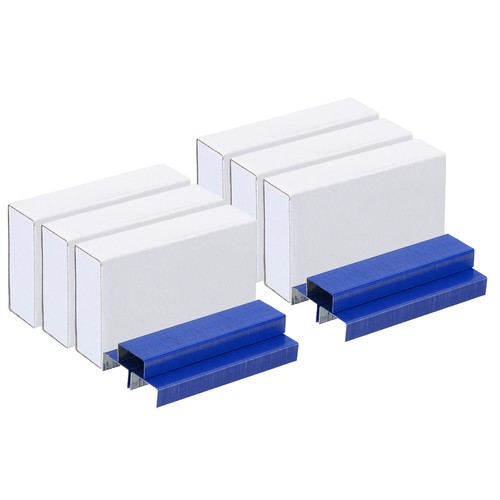 Staples for Stapler, 6 Pack 26/6 Standard 1/4 Inch Length Staples Blue ...